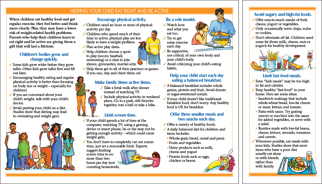 Helping Your Child Eat Right and Be Active-journeyworks.com