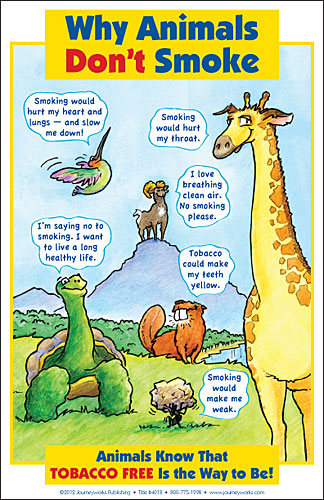 Animals Smoking Cigarettes Poster