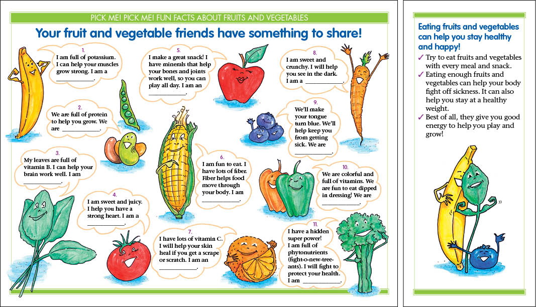 Pick Me Pick Me Fun Facts About Fruits And Vegetables journeyworks